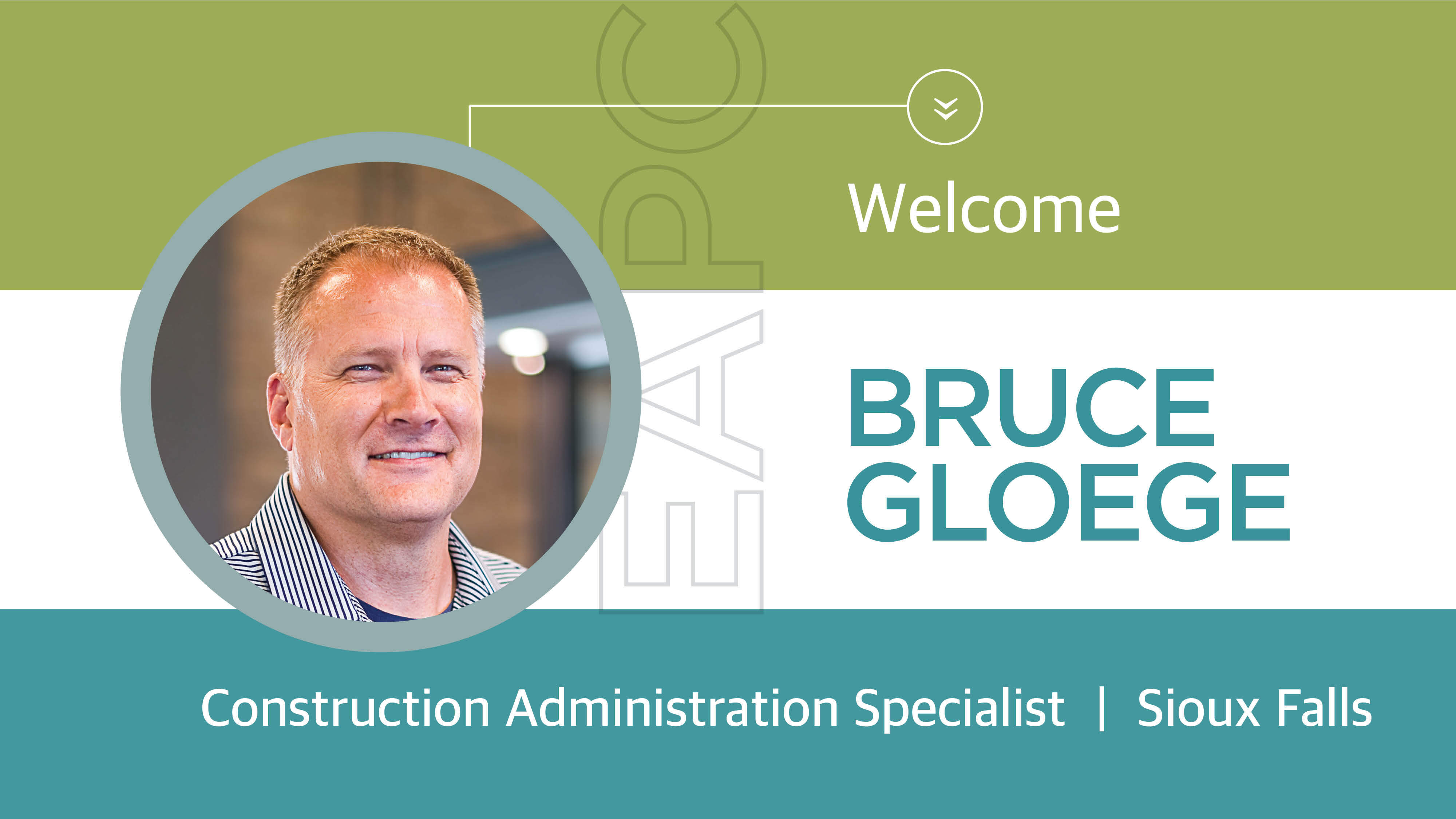 Welcome Bruce Gloege